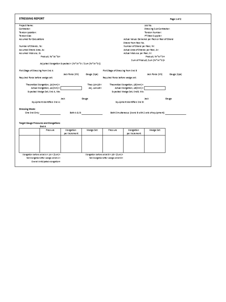 Stressing Report | PDF | Pressure | Applied And Interdisciplinary Physics