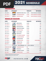 2025 NFL Week-by-Week Schedule | PDF | Los Angeles Rams | Dallas Cowboys