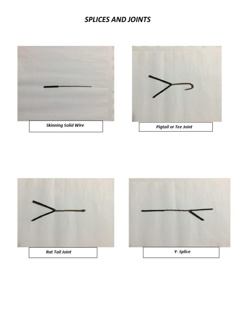 Types of Wire Splices and Joints | PDF | Science & Mathematics