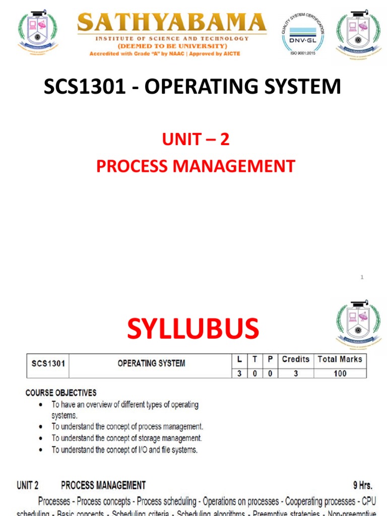 Unit 2 Os Ppt 1 Pdf Scheduling Computing Process Computing 6680