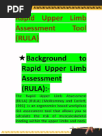 RULA Employee Assessment Worksheet: A. Arm and Wrist Analysis B. Neck ...