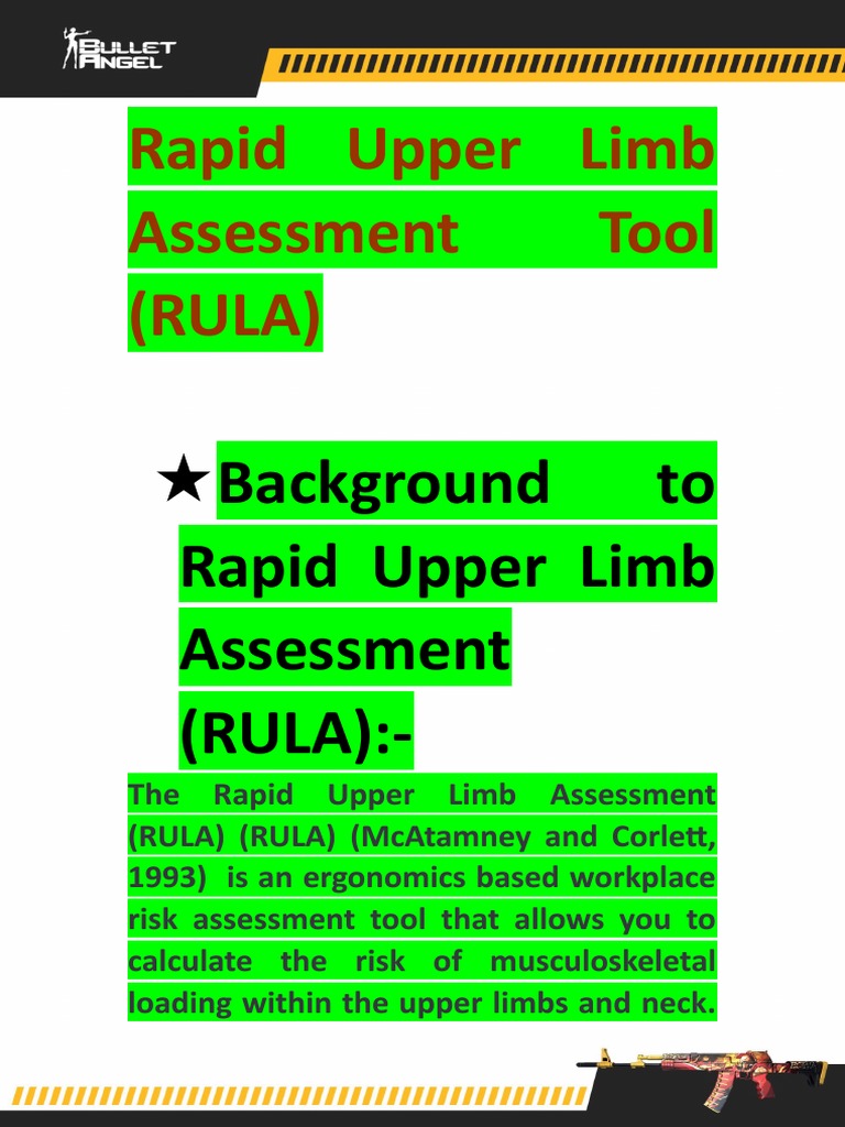 Rula Analysis Ergonomics Material Wps - Office | PDF