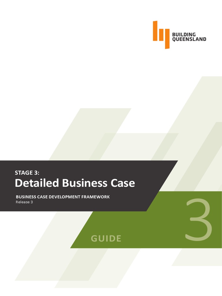Stage 3 Detailed Business Case | PDF | Risk | Governance