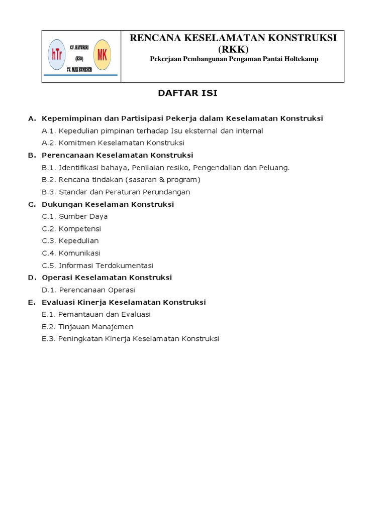 2.RKK Pengaman Pantai Holtecamp | PDF