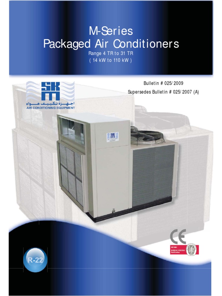 SKM M-Series Packaged AC Overview | PDF | Air Conditioning | Thermostat