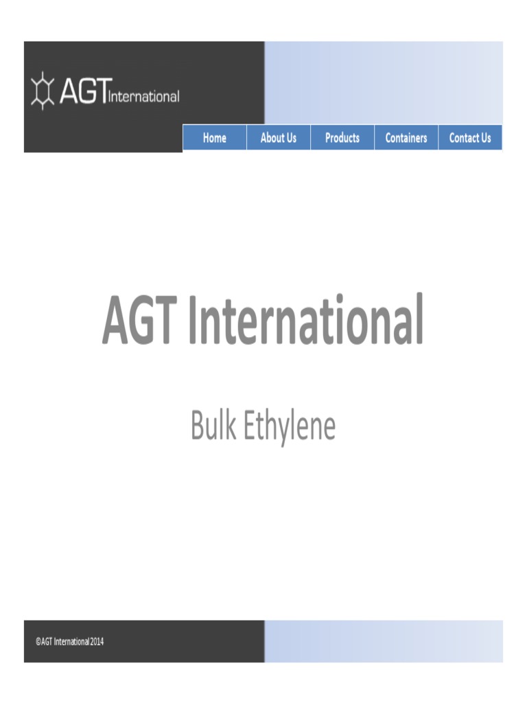 AGT International Bulk Ethylene | PDF | Gas Chromatography | Cryogenics
