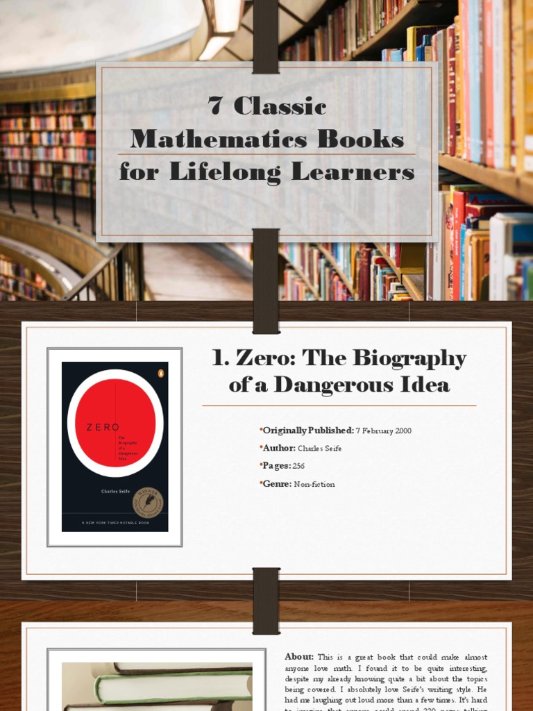 Math Books for Lifelong Learners | PDF | Mathematics | Science