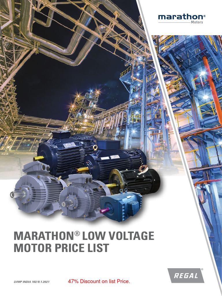 Marathon Motors Price List 2021 | PDF | Power Supply | Alternating Current