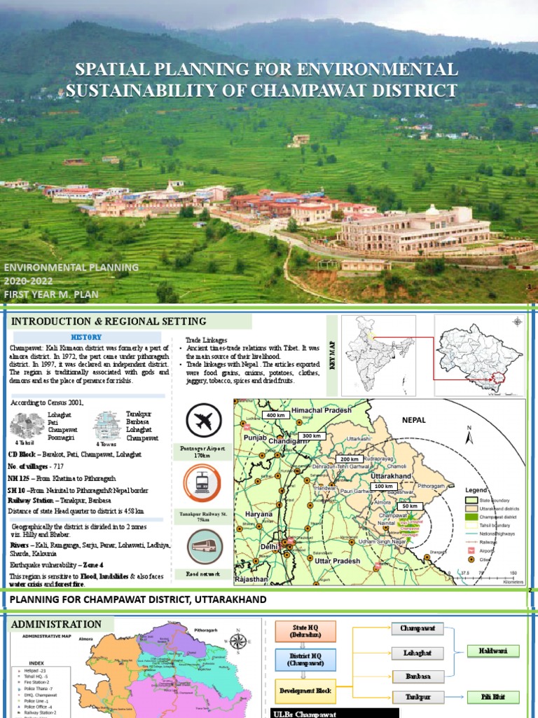Champawat District Spatial Planning Guide | PDF | Agriculture ...