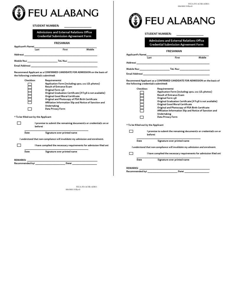 Student Number Student Number PDF Identity Document Computer