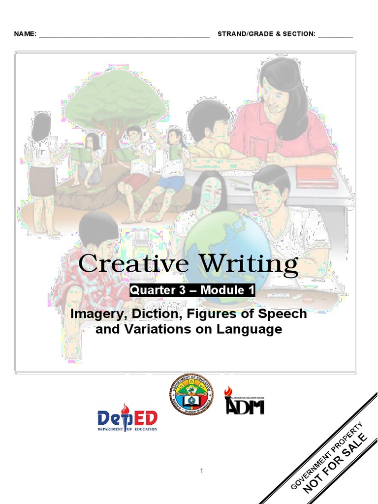 Eng12 q3 Creative Writing Melc1-Converted-edited | PDF | Senses | Word