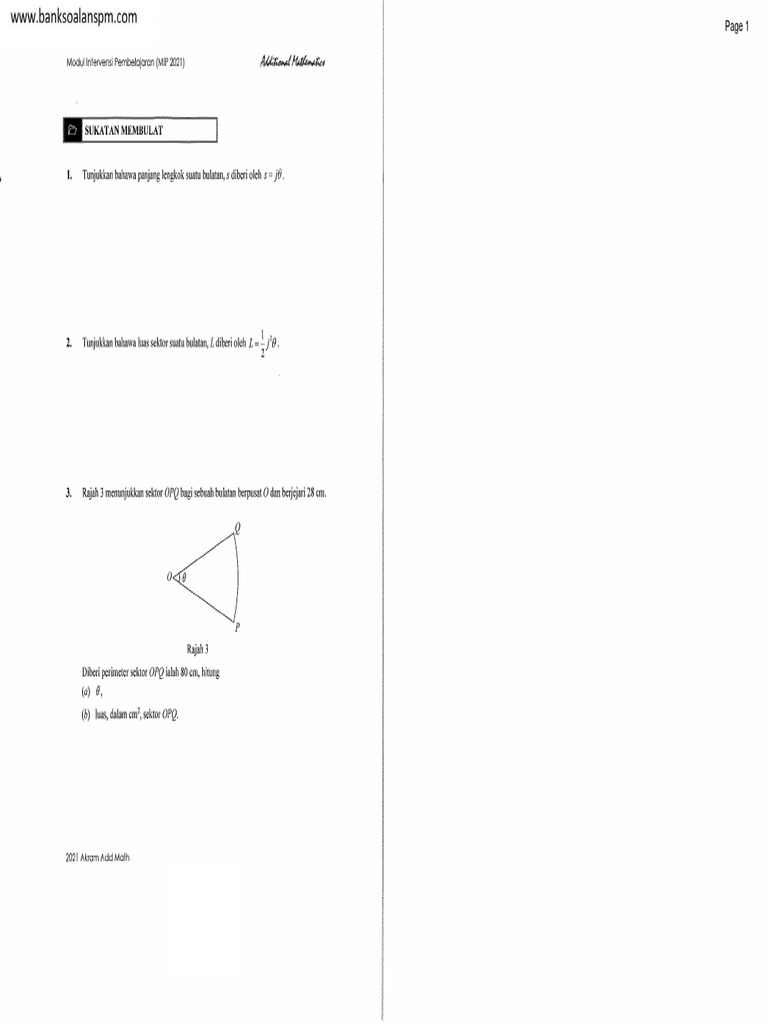 Modul Intervensi Addmath Form 5 | PDF