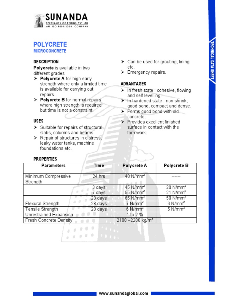 Polycrete | PDF | Concrete | Applied And Interdisciplinary Physics