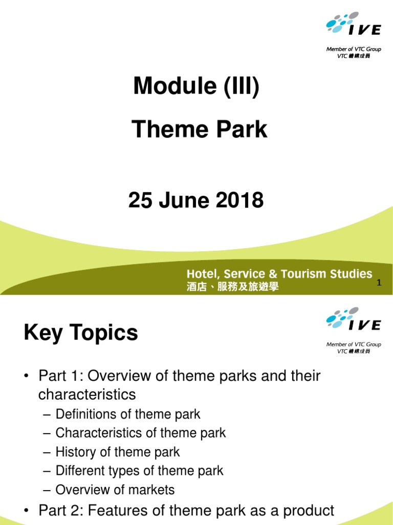 Module III Theme Park | Download Free PDF | Amusement Park | Disneyland