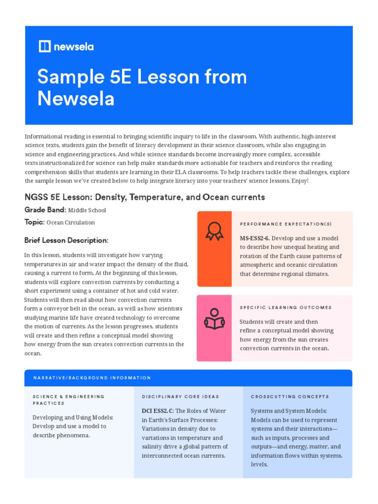 5E Lesson Plan Science | PDF | Science | Water