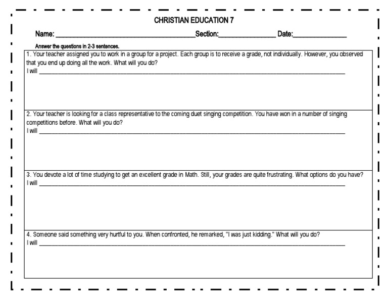 Situational Analysis Worksheet for Students | PDF