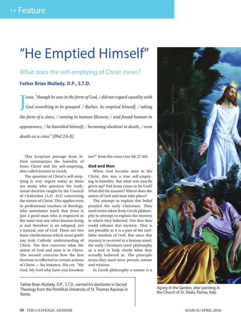 He Emptied Himself | PDF | Jesus | Mercy