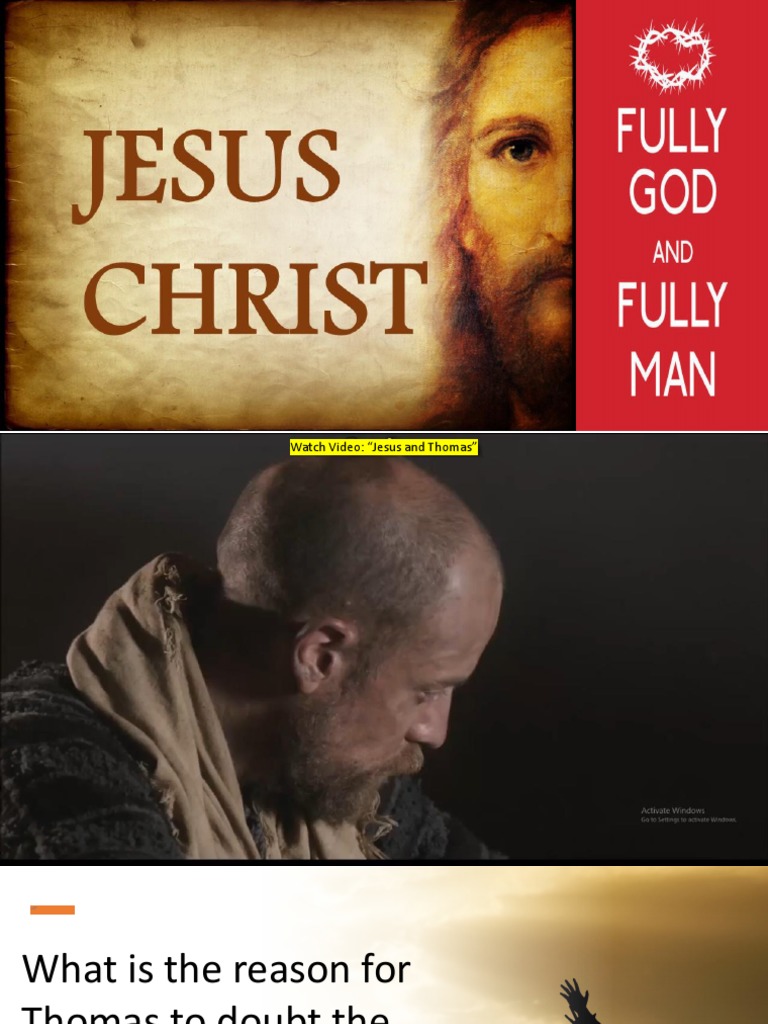 Lesson 15 Jesus Fully God and Fully Human Handout | PDF | Arianism ...
