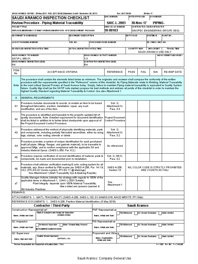 Saic L 2003 | PDF | Pipe (Fluid Conveyance) | Mechanical Engineering