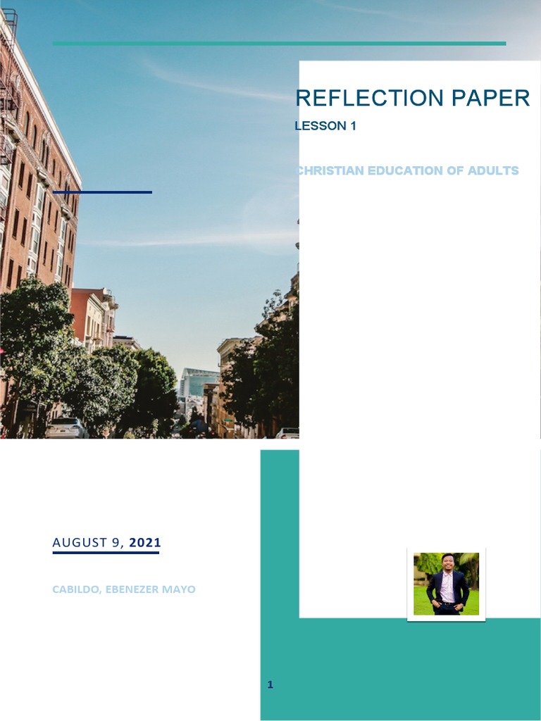 Reflection Paper For Lesson 1 | PDF | God | Grace In Christianity