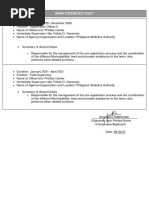 CS Form No. 212 Attachment - Work Experience Sheet | PDF