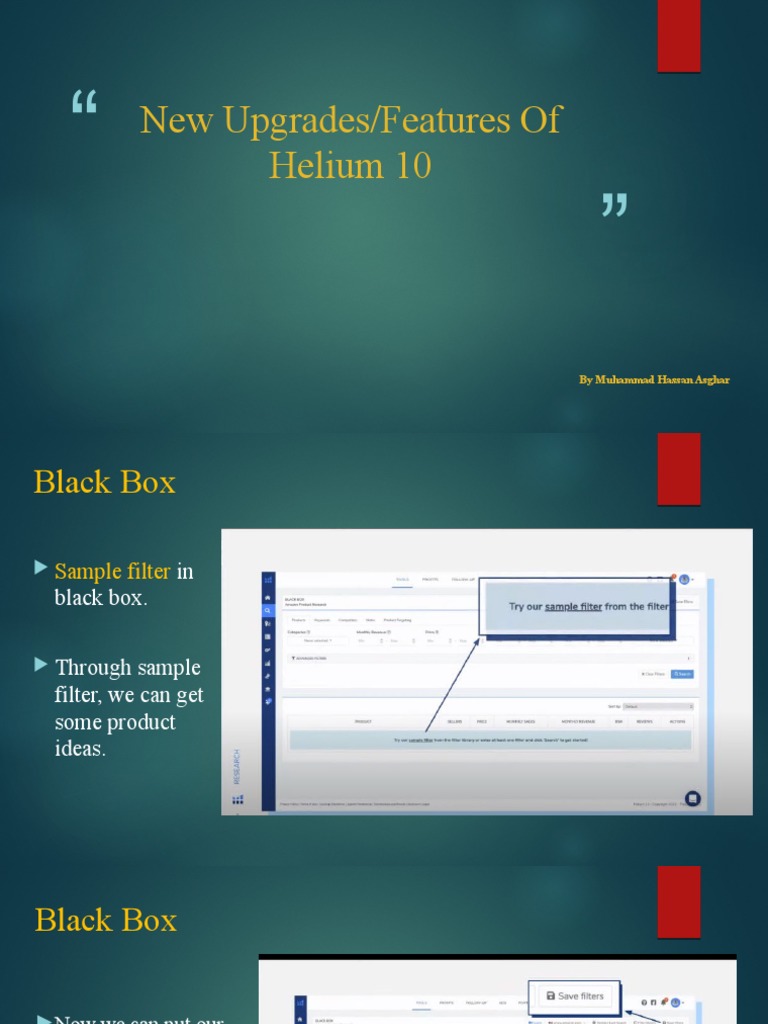 New Features of Helium 10 Explained | PDF