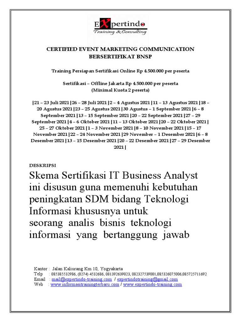 Certified Event Marketing Communication | PDF