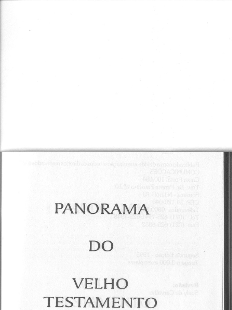 Panorama Do Velho Testamento Angelo Gagliardi | PDF