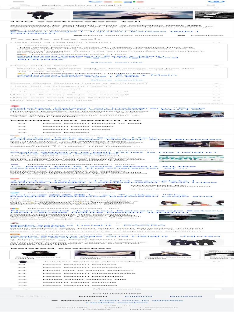 190 Centimeters Tall: People Also Ask | PDF