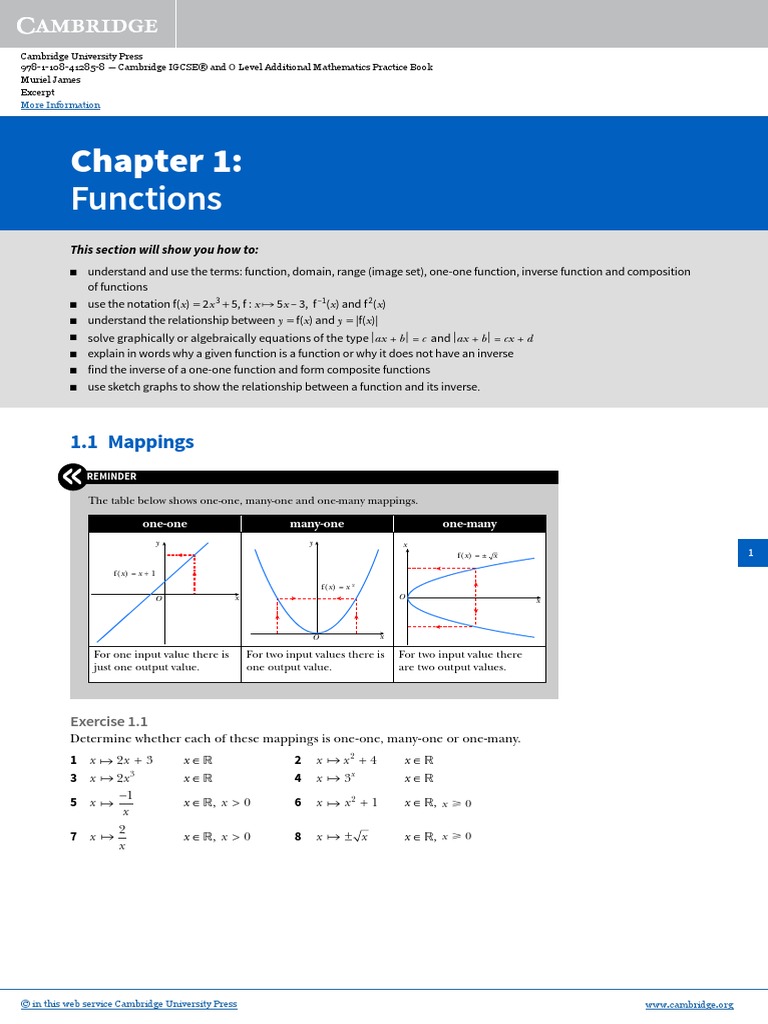XXXXXXXXXXXXXXX Functions: 1.1 Mappings | PDF | Function (Mathematics ...