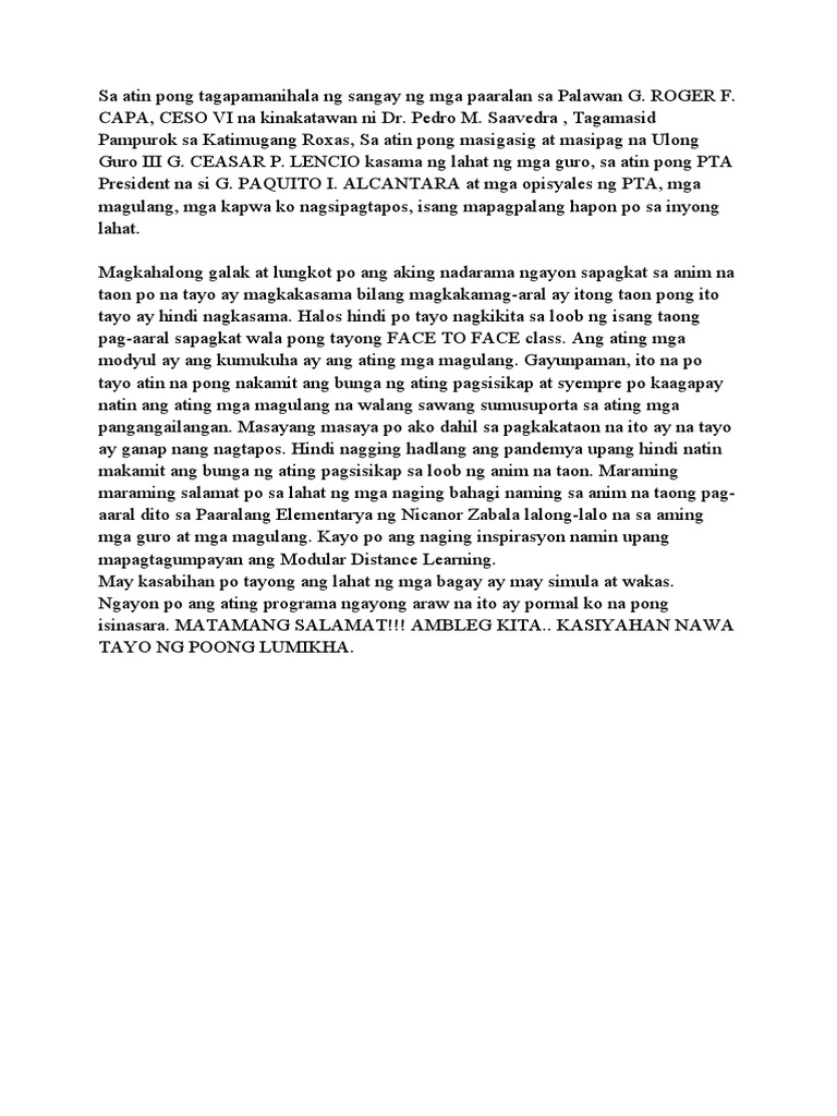 Closing Remarks | PDF