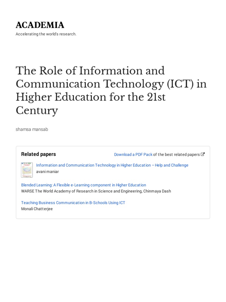 Reasearch - Paper - 2 With Cover Page v2 | PDF | Educational Technology ...