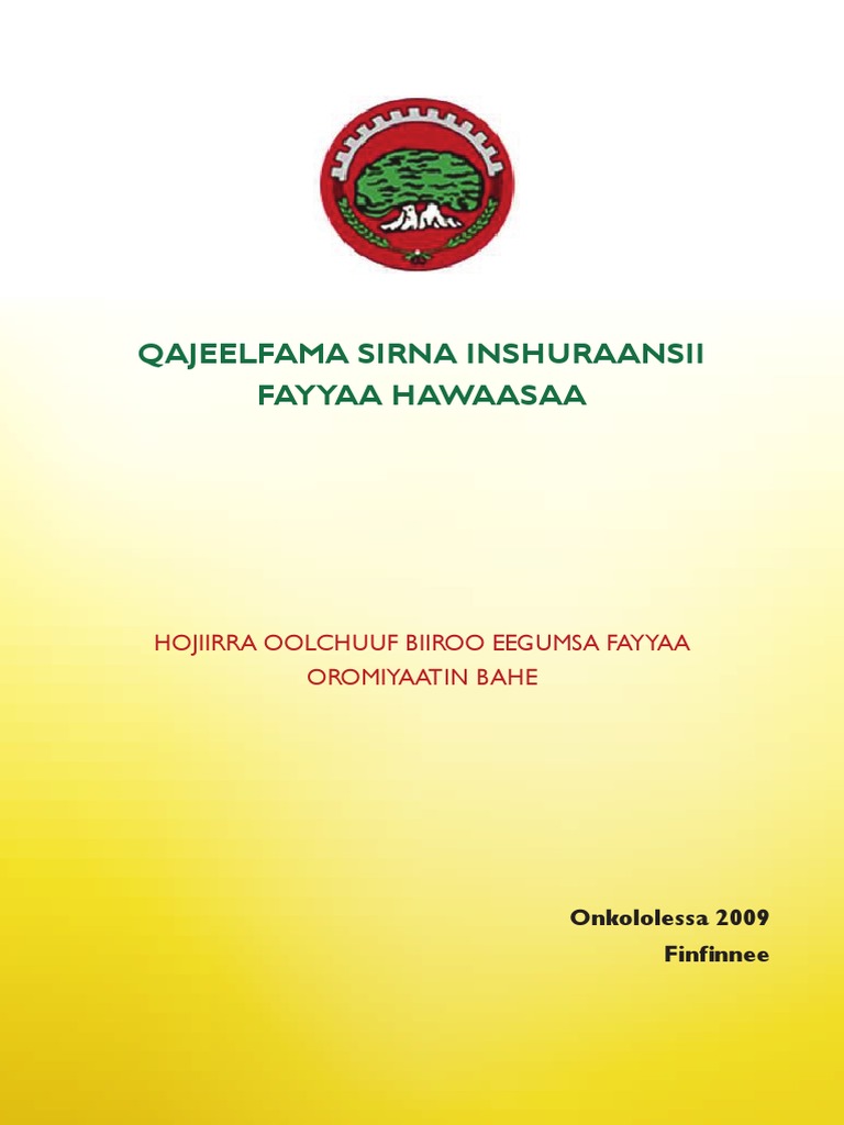 Qajeelfama Sirna IFH | PDF