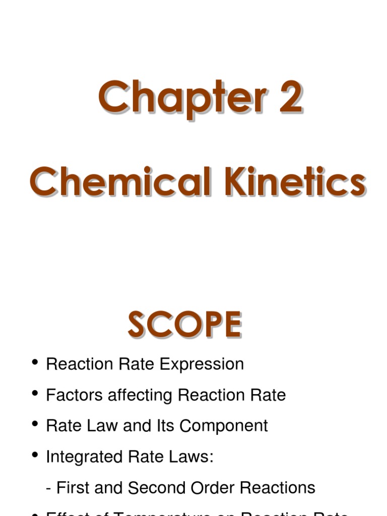 Understanding Chemical Kinetics Basics | PDF | Reaction Rate | Catalysis