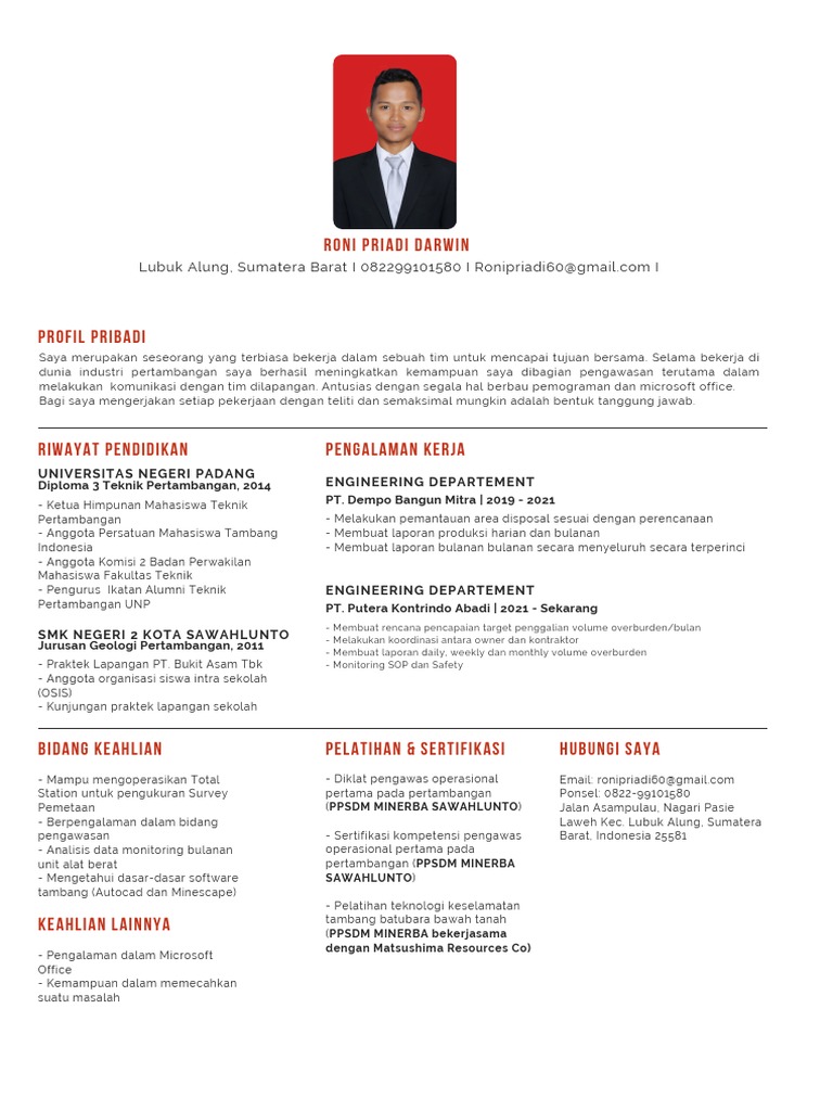 Curriculum Vitae | PDF | Bisnis | Komputer