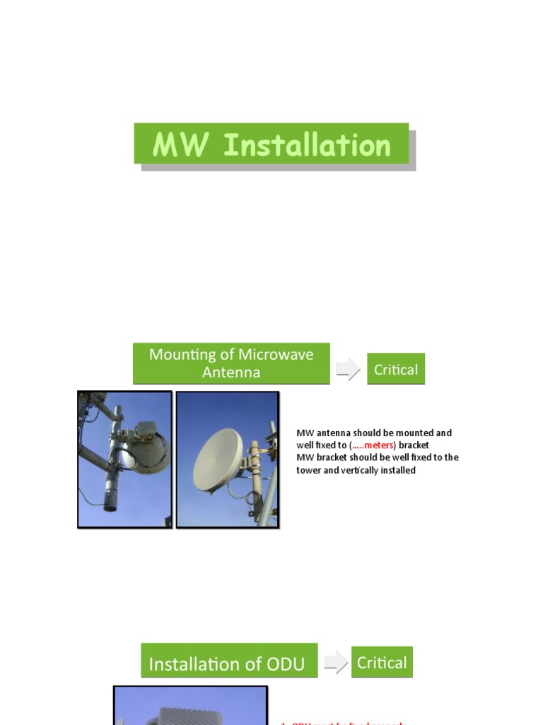 MW System Reserves | PDF | Antenna (Radio) | Telecommunications