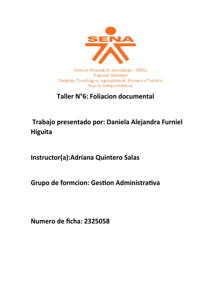 Foliacion Documental.. | PDF | Lápiz | Hoja