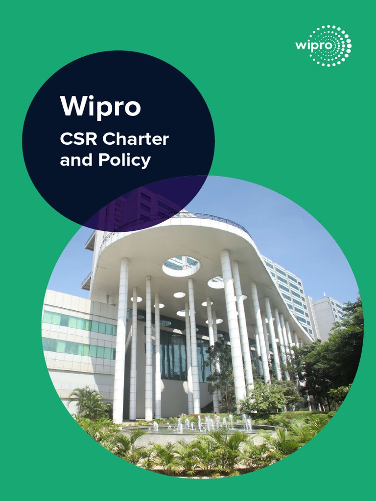 Wipro: CSR Charter and Policy | PDF | Corporate Social Responsibility ...
