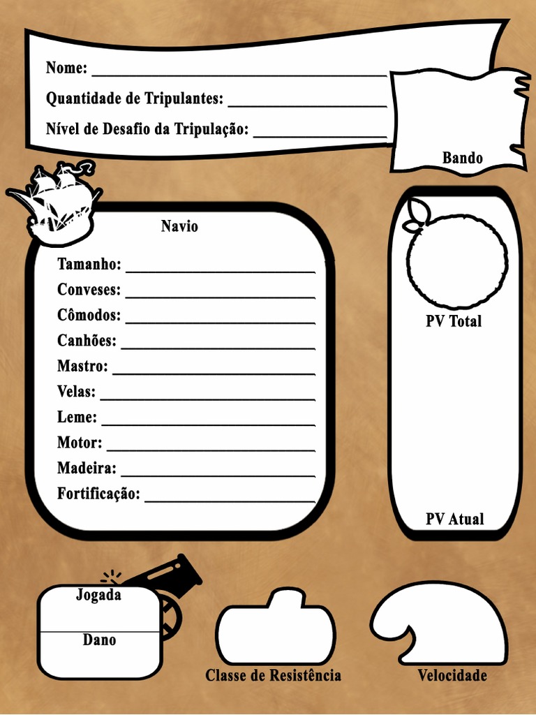 OP RPG - Ficha Barco | PDF