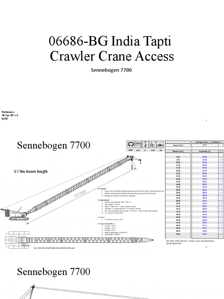 Sennebogen 7700 Crawler Crane Access Guide | PDF | Construction Equipment