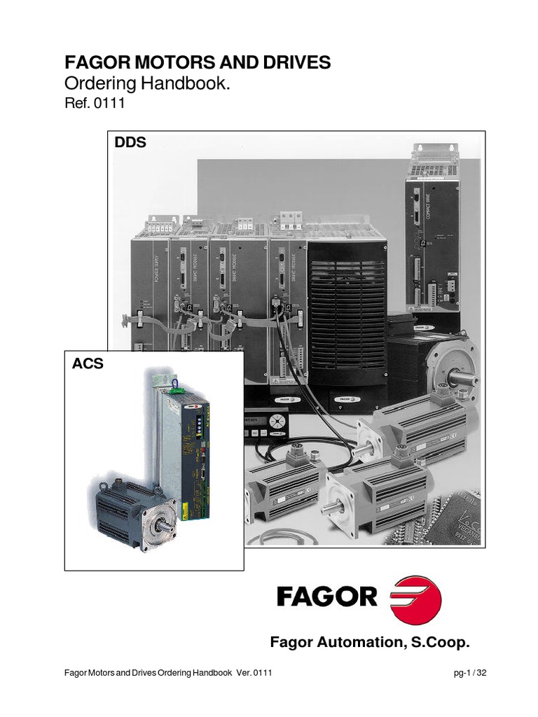 Fagor Motors & Drives Ordering Guide | PDF | Electric Motor | Machines