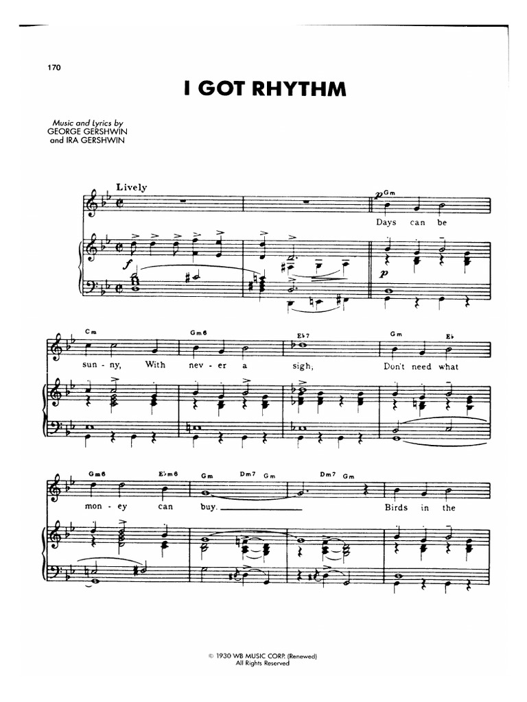 I Got Rhytm | PDF