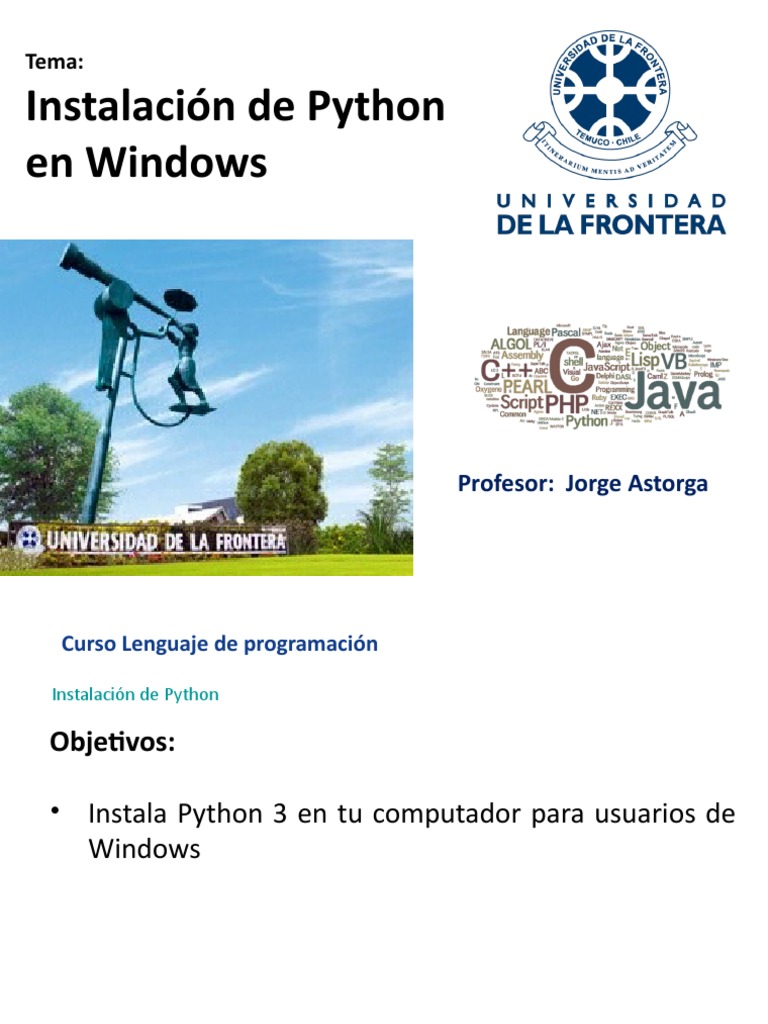 Clase 12 - Instalación de Python en Windows | PDF