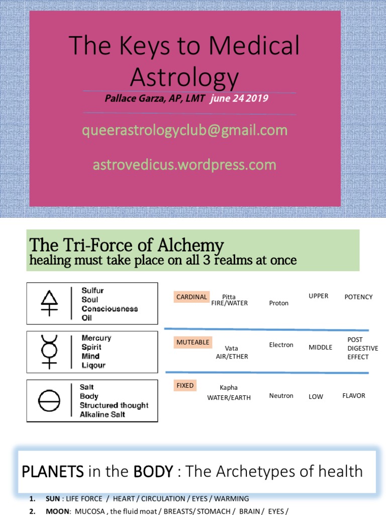 The Keys of Medical Astrology | PDF | Planets In Astrology | Astronomy