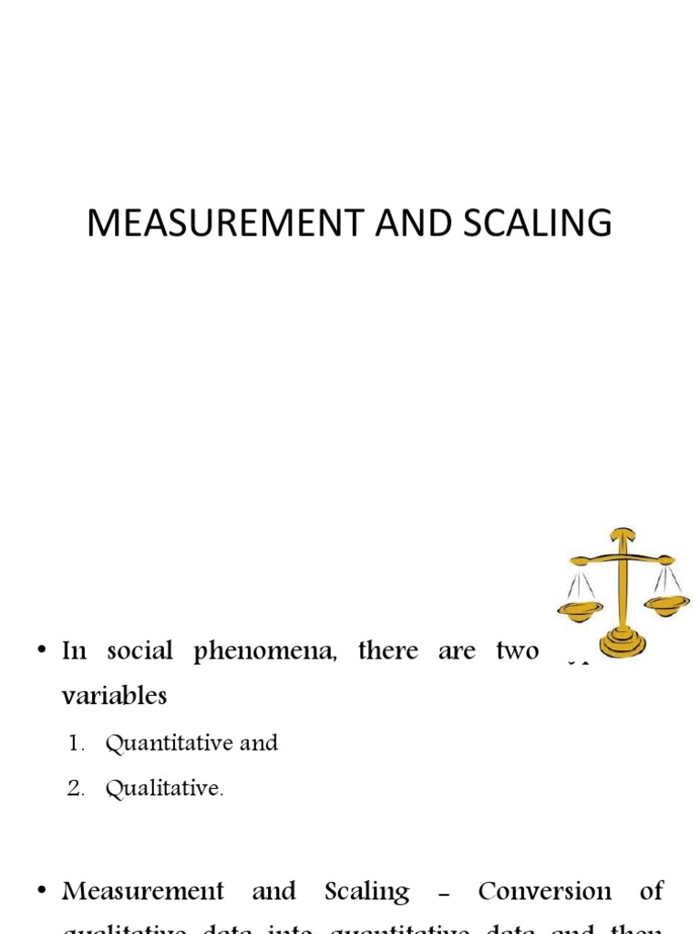 Primary Scales of Measurement | PDF | Level Of Measurement ...