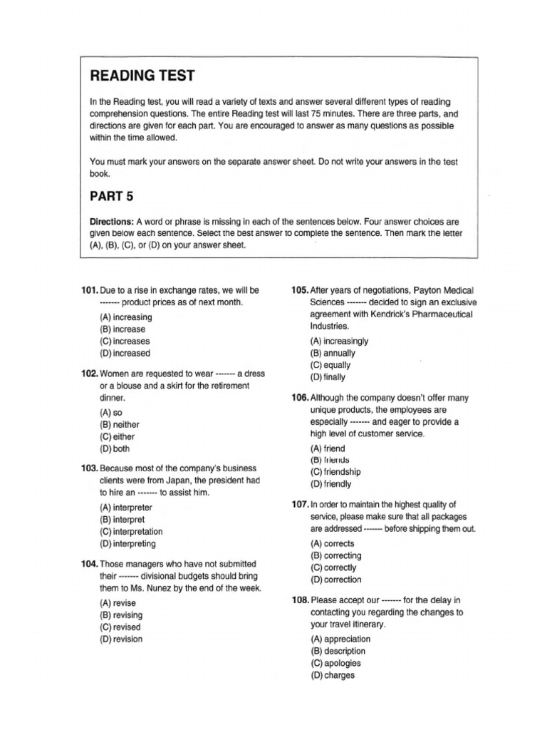 P5 - Practice Test 2 (S) | PDF