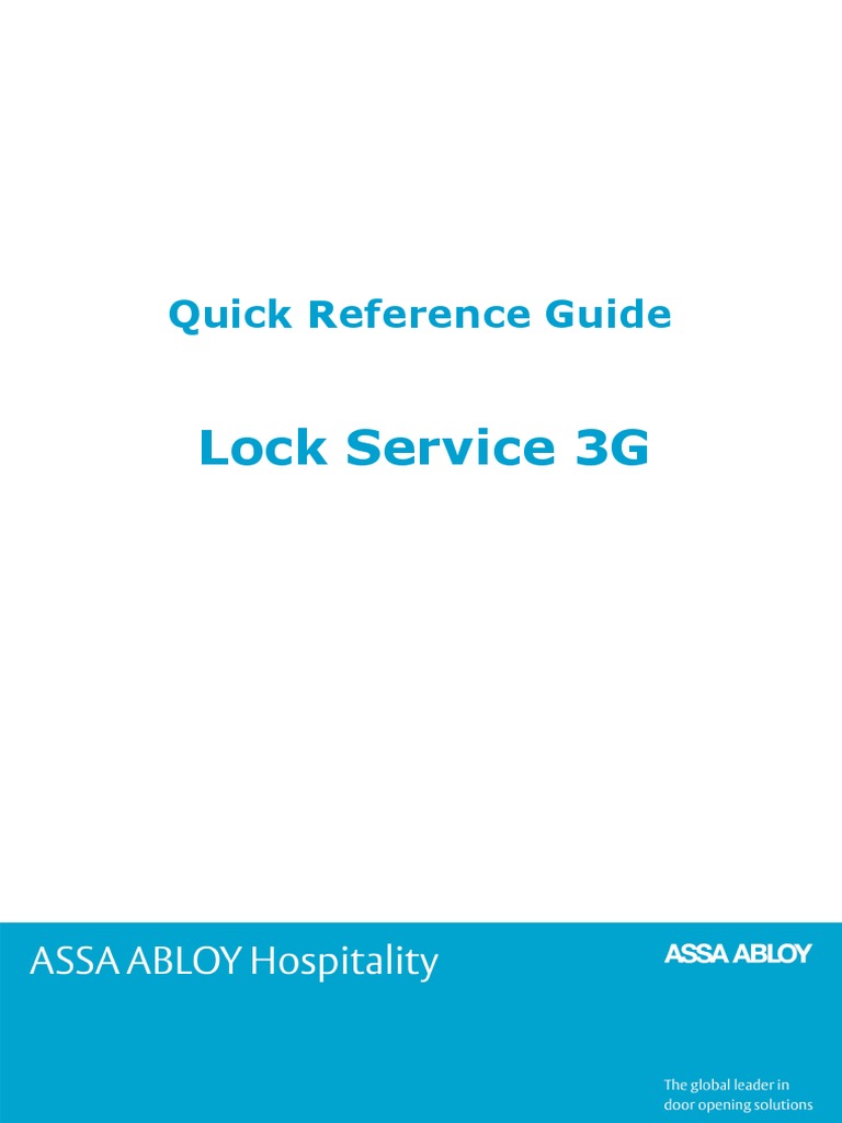 66 1502 003-17 Quick Reference Guide Lock Service 3G | PDF | Usb ...