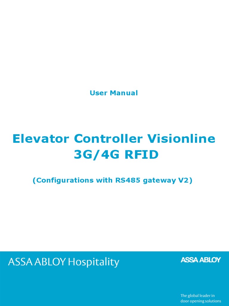 66 1502 009-2 Elevator Controller Visionline 3G - 4G RFID | PDF ...