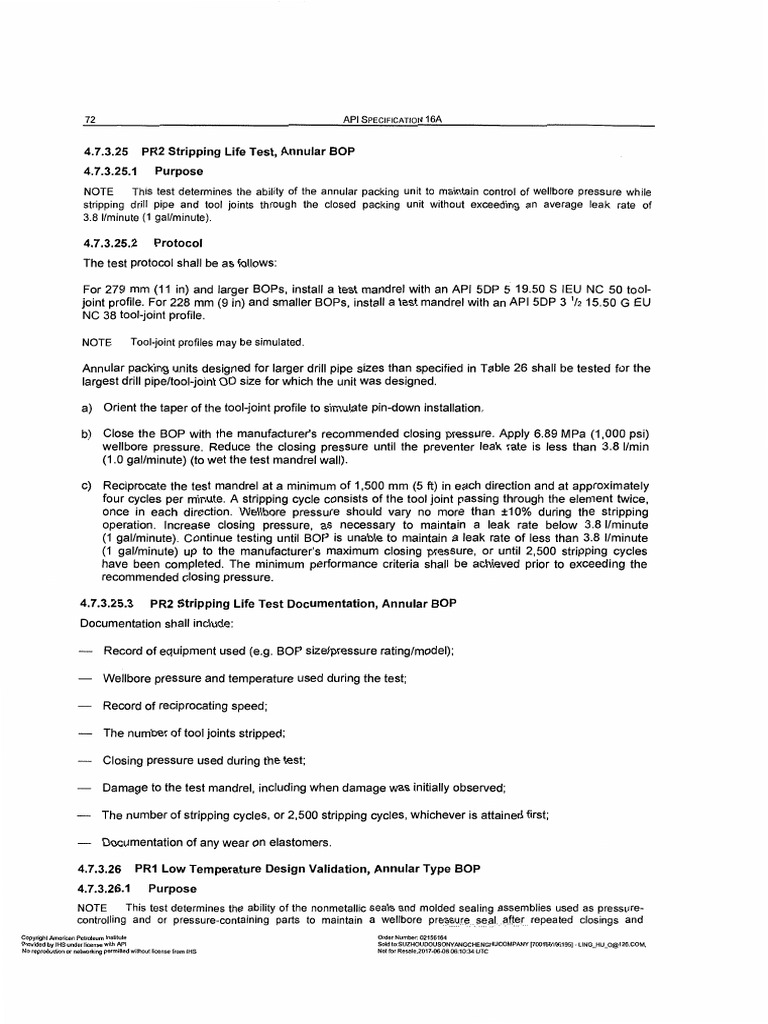 72 API 16A: Specification | PDF | Pipe (Fluid Conveyance) | Mechanical ...