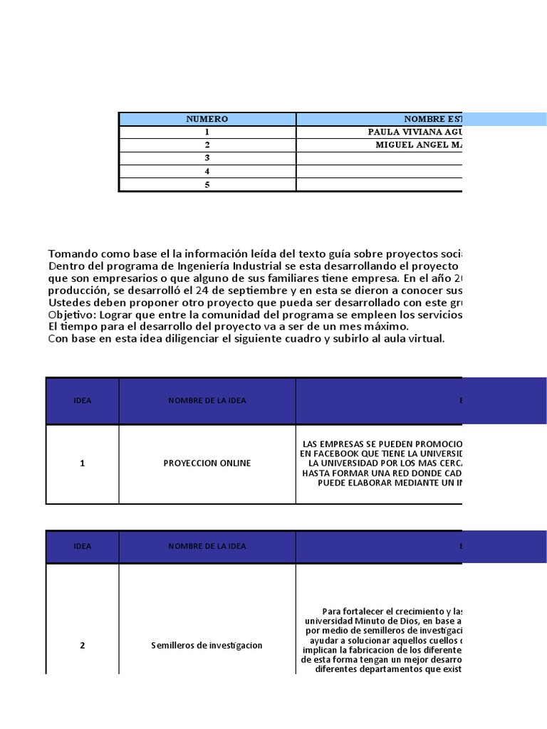 C2 Actividad 2 Idea Proyecto | PDF | Ingeniería